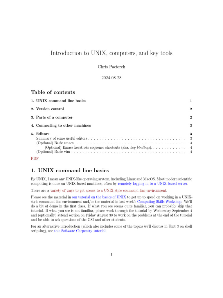unit1-intro | PDF | Keyboard Shortcut | Version Control