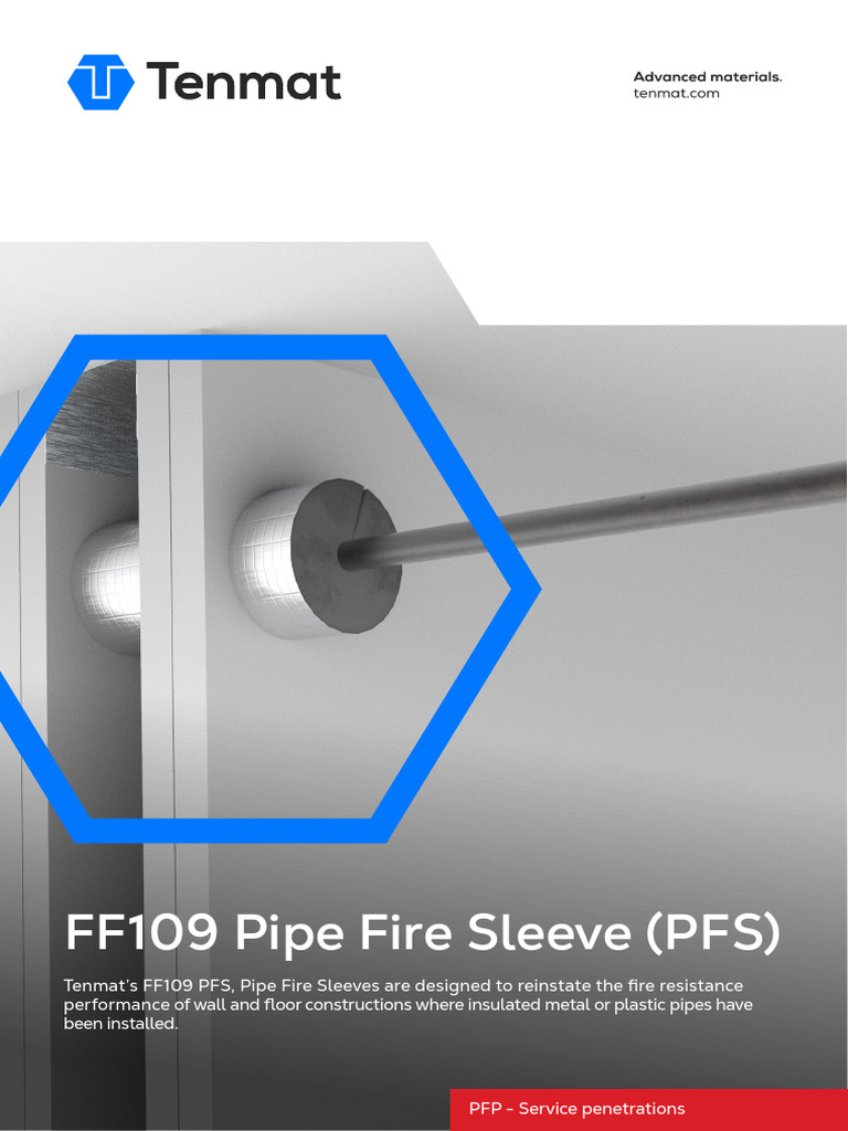 FF109 Pipe Fire Sleeve Overview | PDF | Pipe (Fluid Conveyance) | Wall