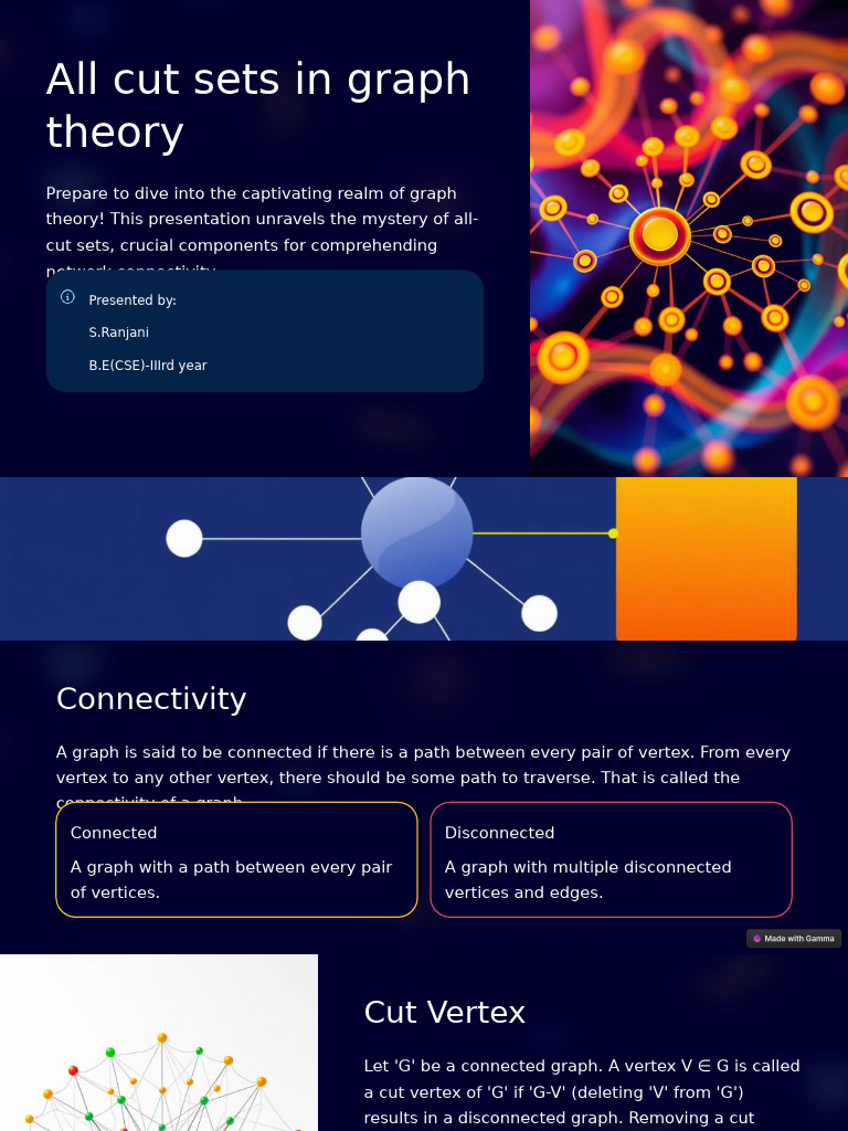 All Cut Sets in Graph Theory | PDF | Vertex (Graph Theory) | Combinatorics