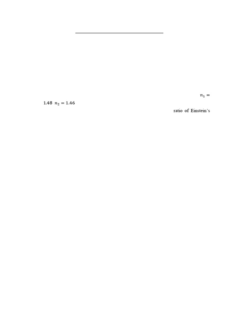 Problems On Fiber Optics and Lasers | PDF | Science & Mathematics