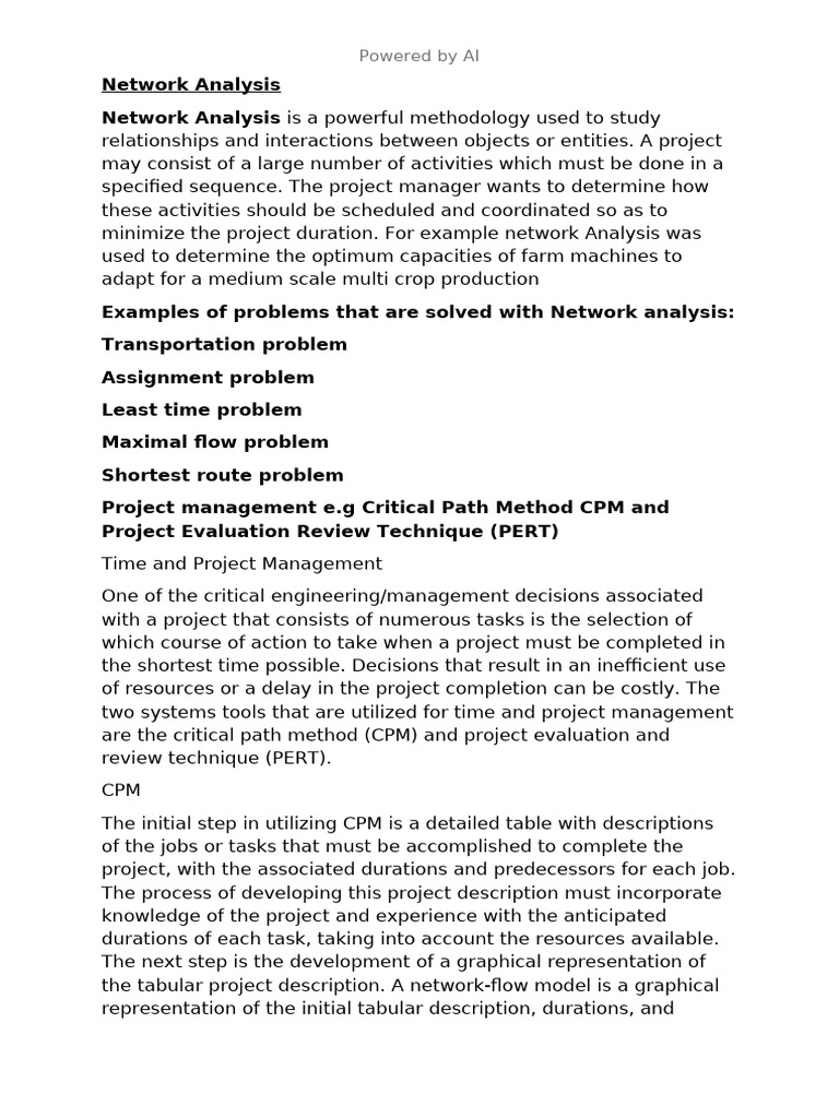Network Analysis | PDF | Agricultural Machinery | Computing