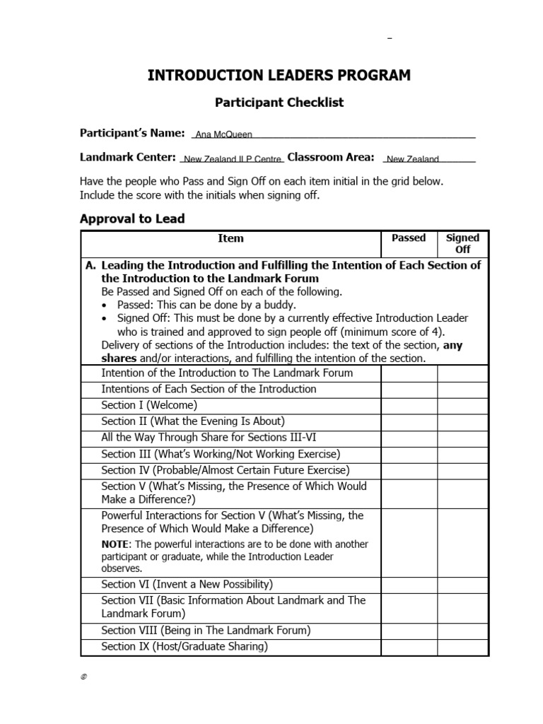 Candidation Checklist BLANK | PDF