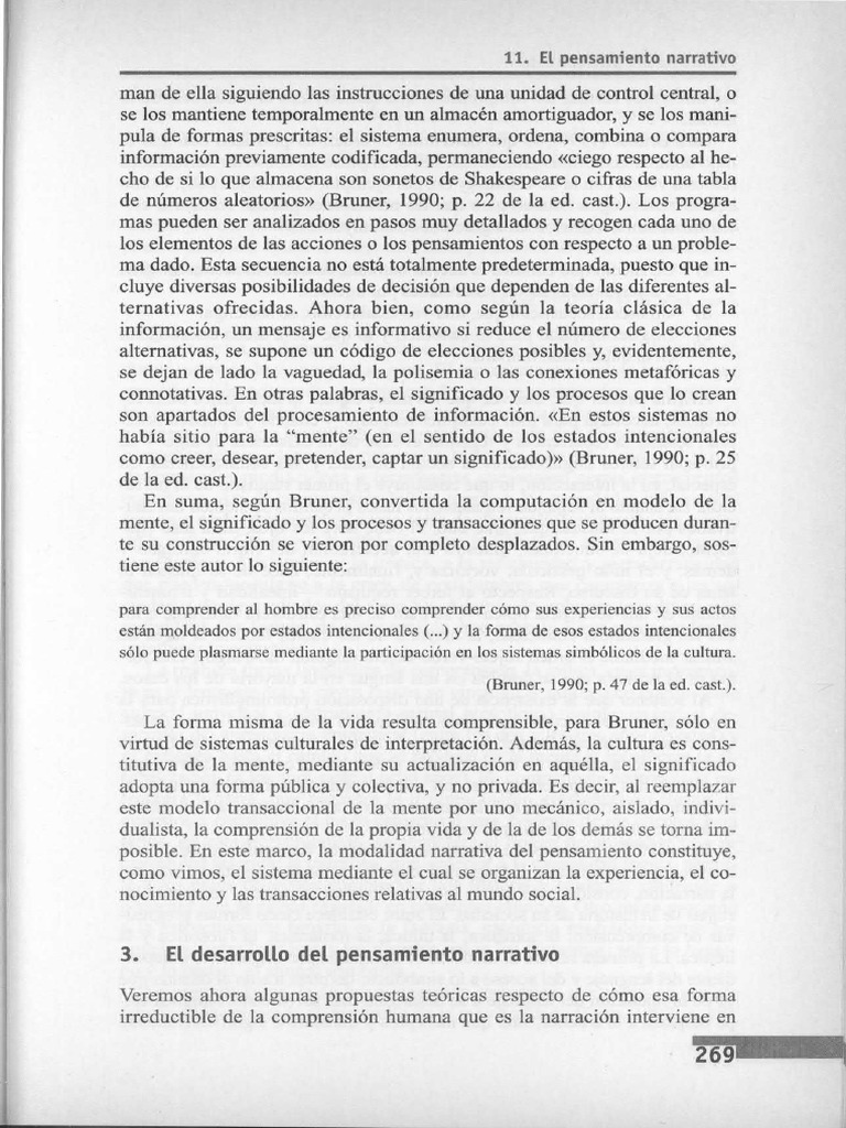 Pensamiento narrativo | PDF | Pensamiento | Conocimiento Pensamiento narrativo | PDF | Pensamiento | Conocimiento