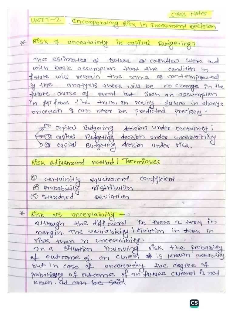 Unit-2 Class Notes | PDF