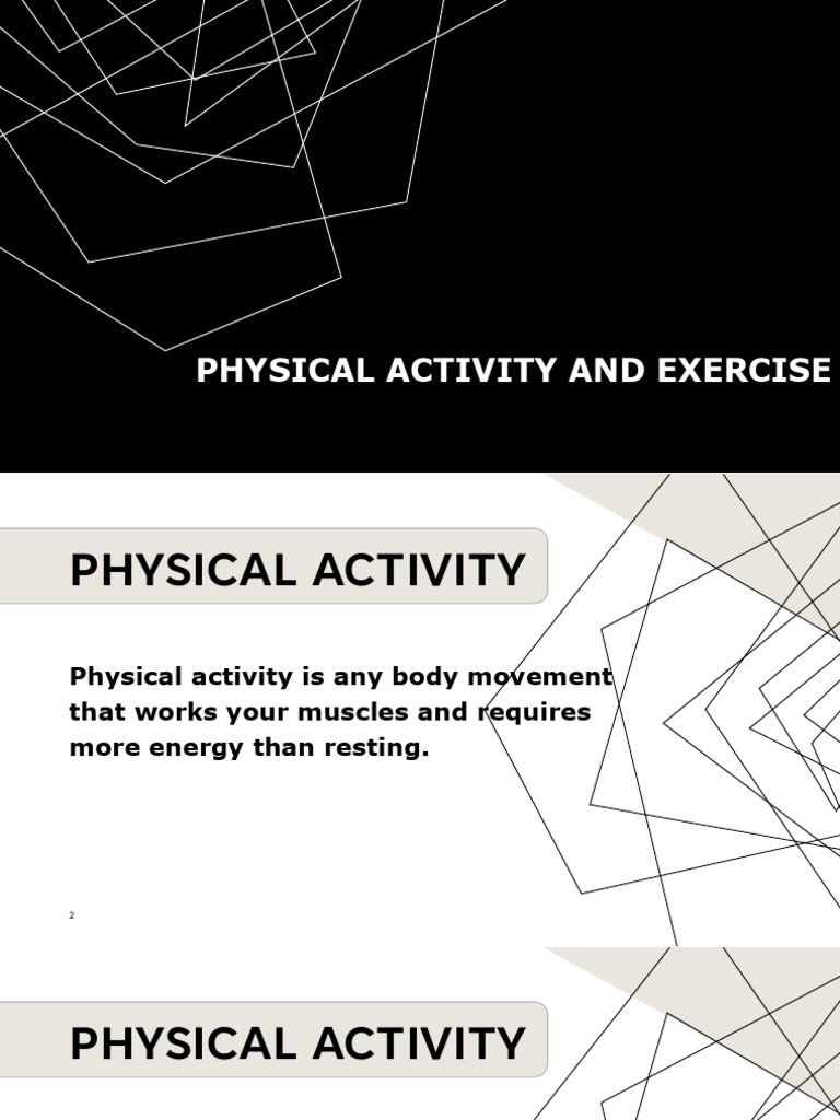 1-Physical Activity and Exercise | PDF | Physical Fitness | Strength Training