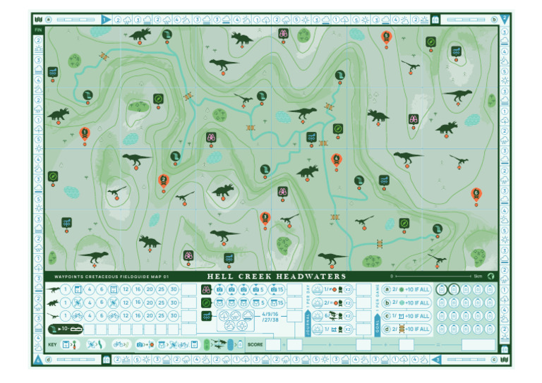 Waypoints Cretaceous Map 1 A4 202402018 | PDF