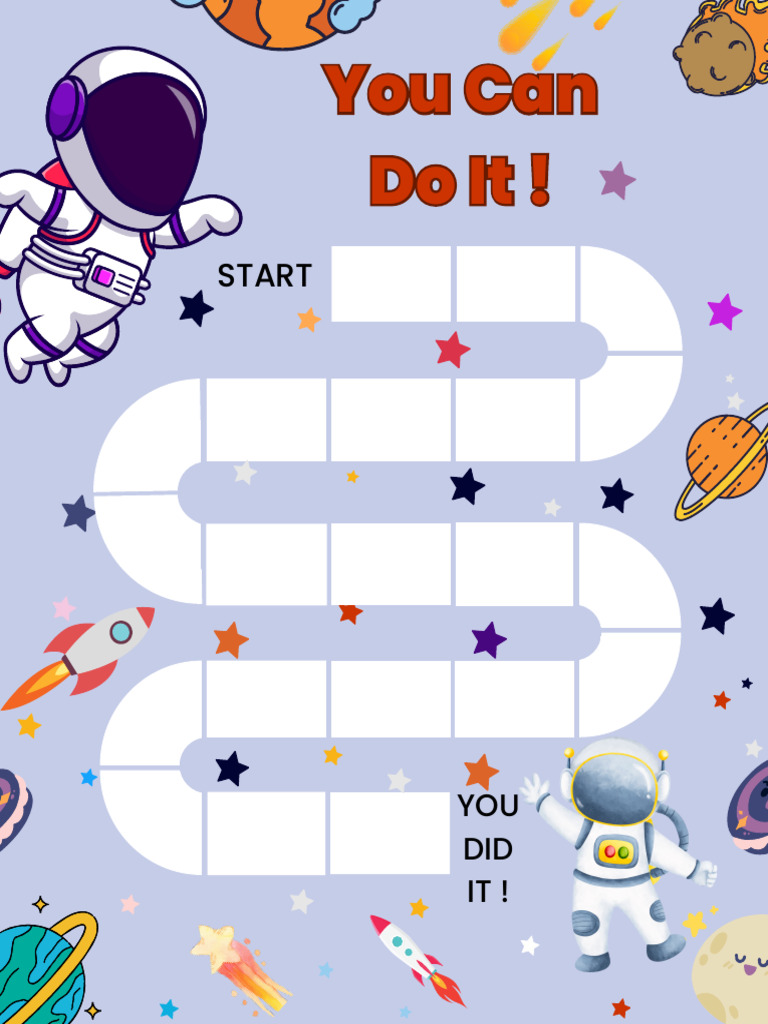 Outer Space Reward Chart - 3 Pages | PDF