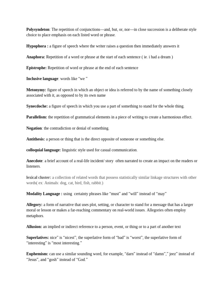 English techniques | PDF | Word | Speech