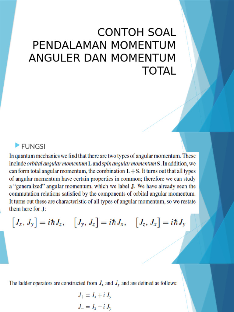 1 Topik Ke 12 Contoh Soal Pendalaman Momentum Anguler Dan Momentum ...