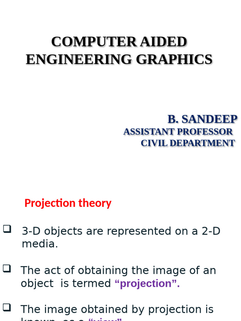 Orthographic Projection in Engineering Graphics | PDF | Space | Geometry