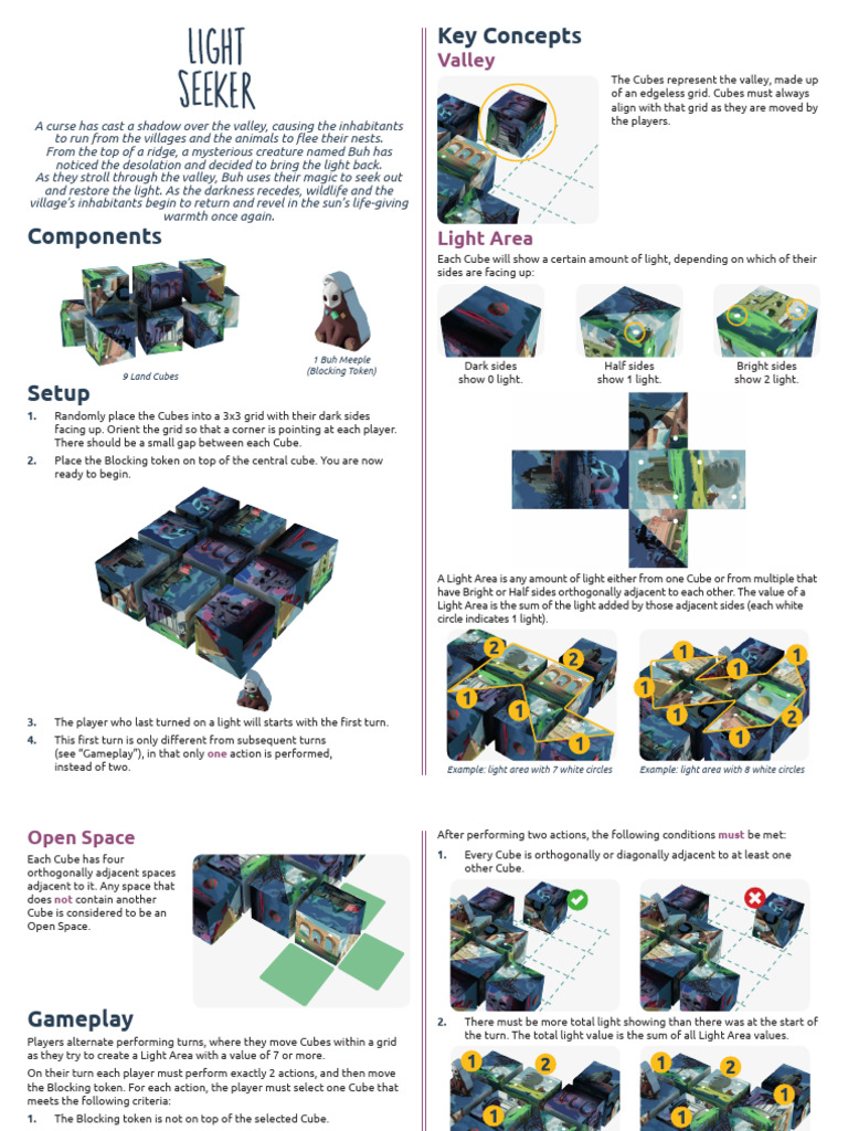 Light Seeker Rulebook | PDF