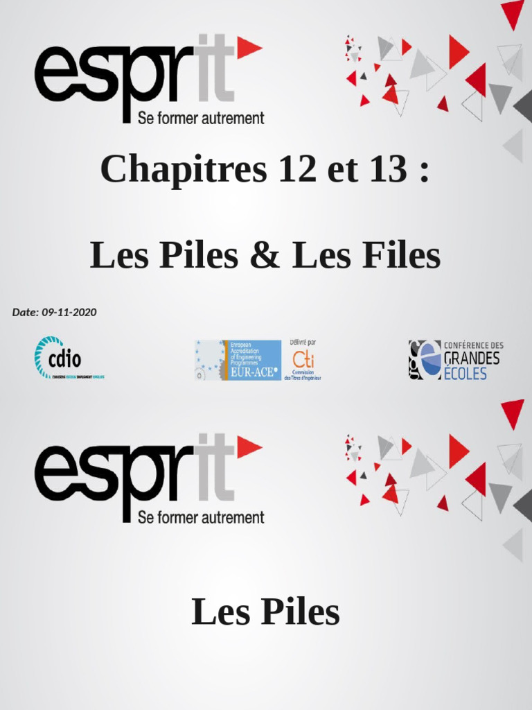 Chap12-13 - Les Piles & Les Files | PDF | Pointeur (programmation ...