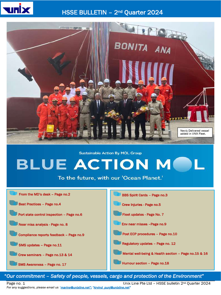 HSSE-Bulletin-2Q2024 | PDF | Sailor | Ships