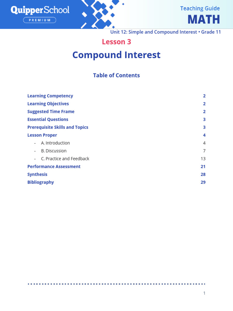 Unit12 3 Compound Interest | PDF | Interest | Compound Interest