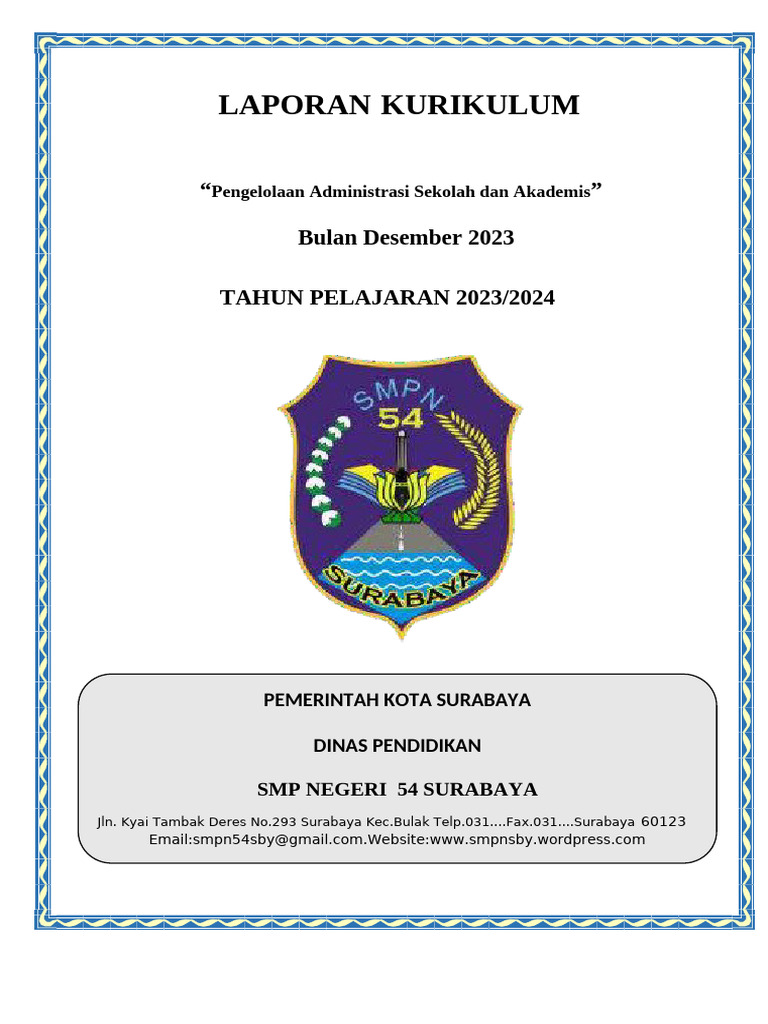 "Pengelolaan Administrasi Sekolah Dan Akademis" Desember 2023 | PDF