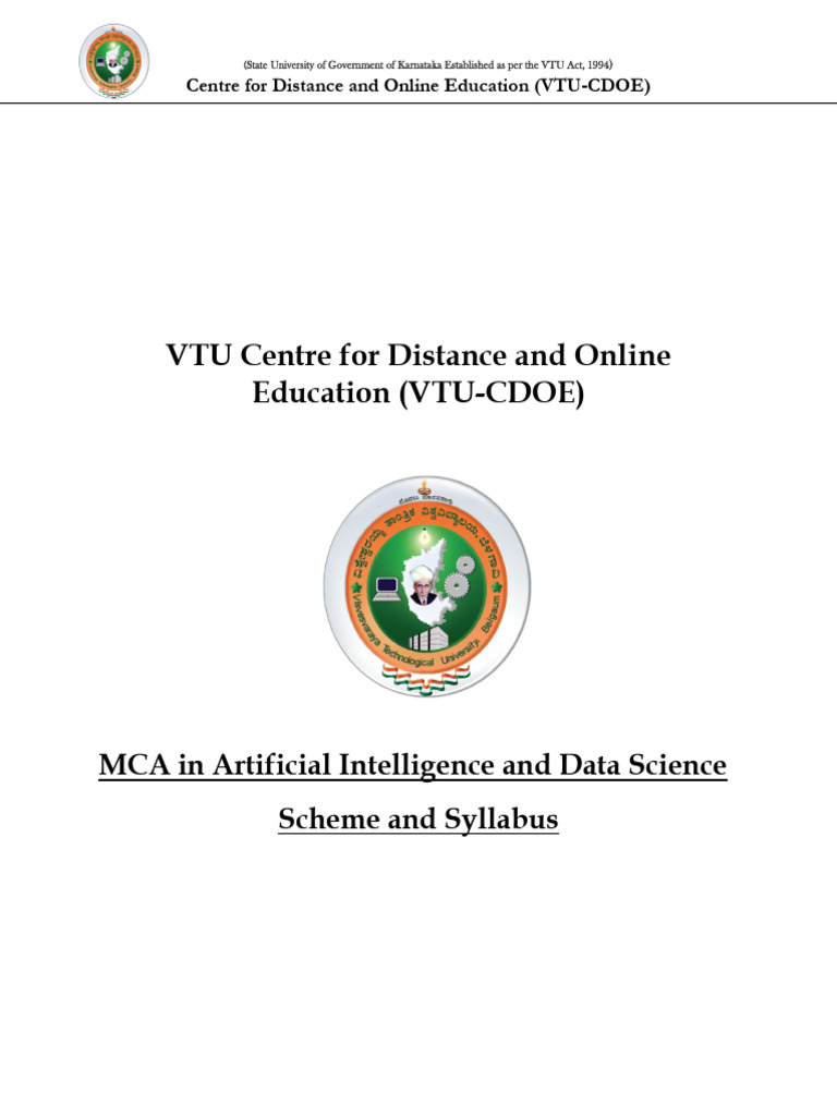 MCA in Artificial Intelligence and Data Science | PDF | Thread (Computing) | Databases