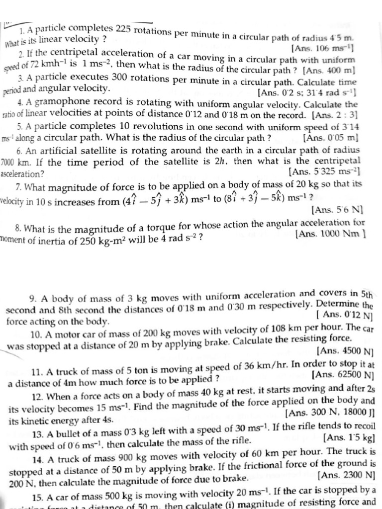 Physics Chap 4 Ishaque Sir Math | PDF