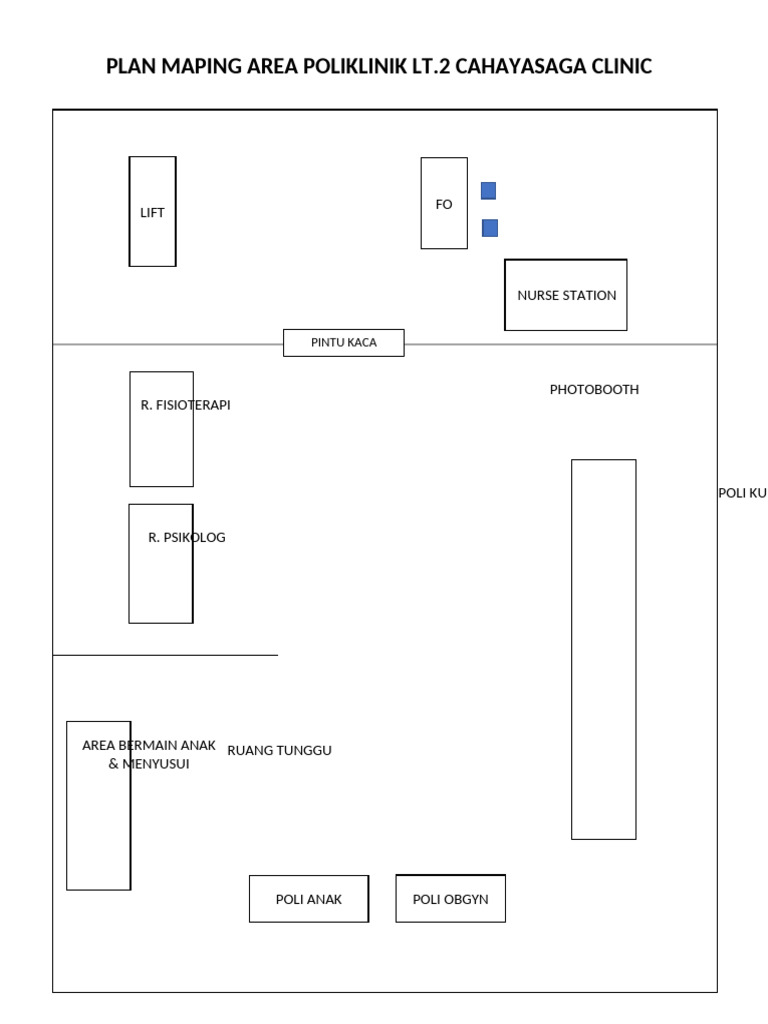 Plan Maping Area Poliklinik LT | PDF