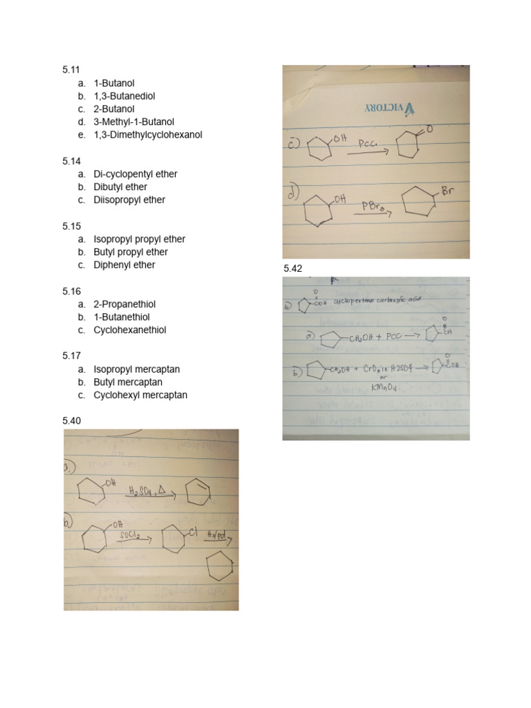 Leah - OrgChem Activities | PDF