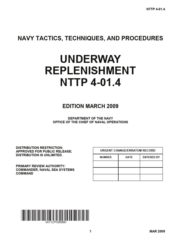 NTTP 4-01 | PDF | Cargo | Water Transport
