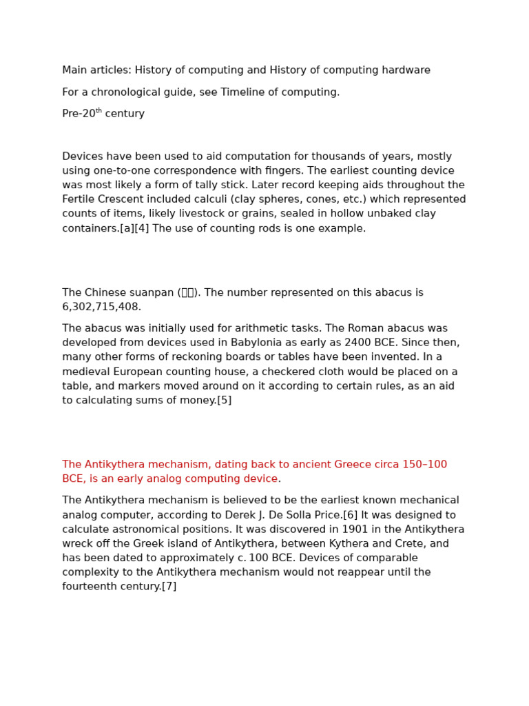 History of Computers | PDF | Integrated Circuit | Transistor