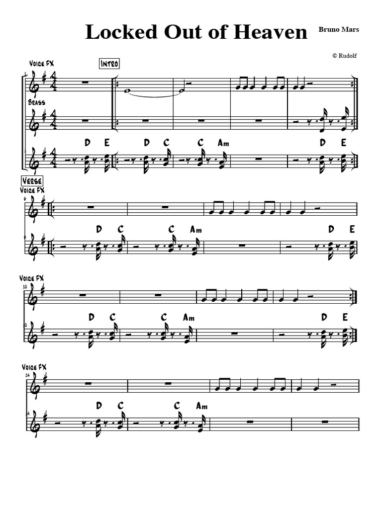 Medley Grammy Bruno Mars | PDF