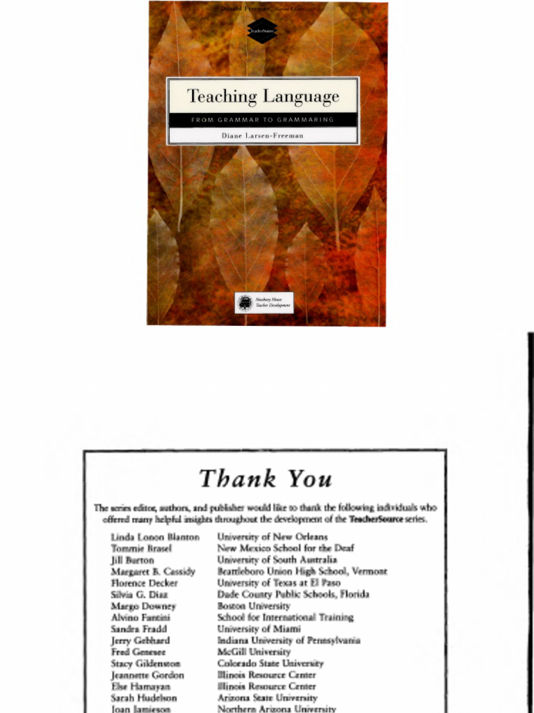 Larsen Freeman Chapters 1 3 | PDF