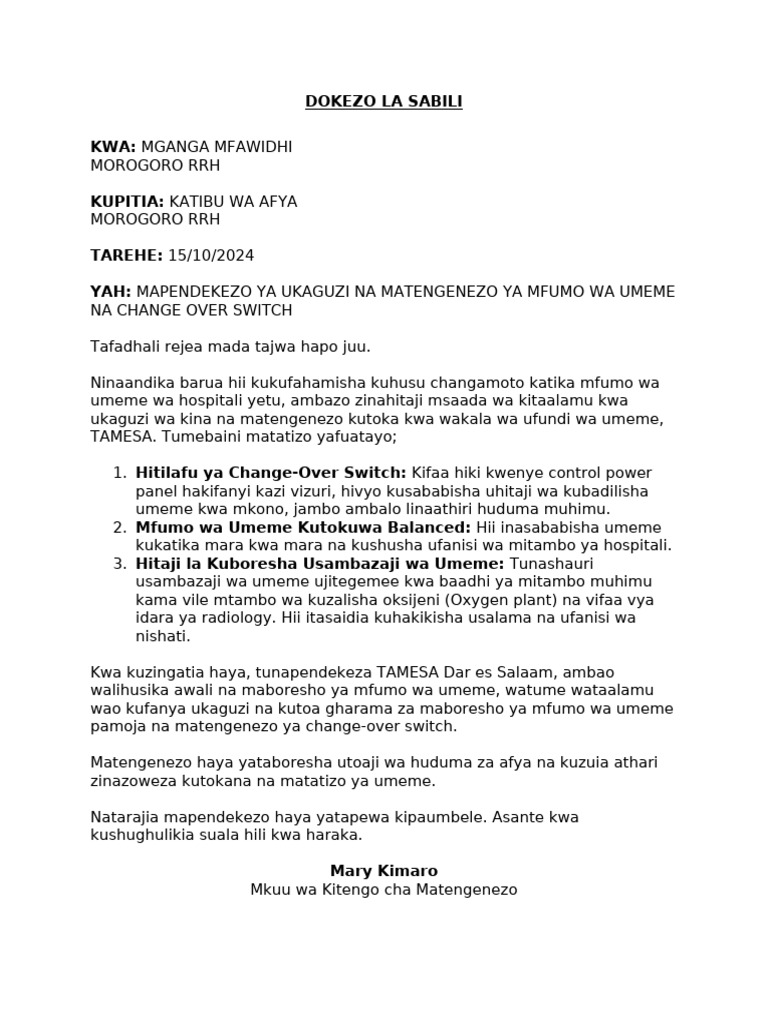 DOKEZO LA SABILI (Imeboreshwa) | PDF