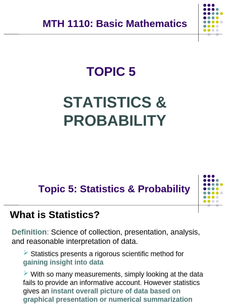 Statistics and Probability | PDF | Mean | Median