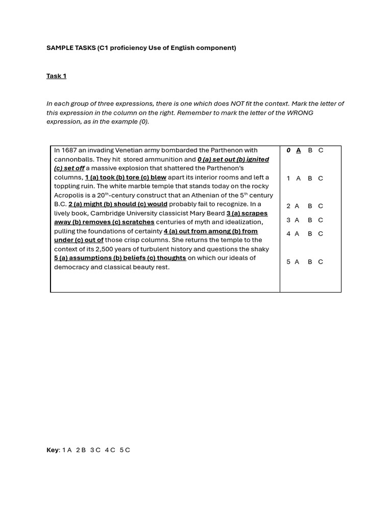 C1 English Proficiency Tasks Guide | PDF | Formula One | Grand Prix ...