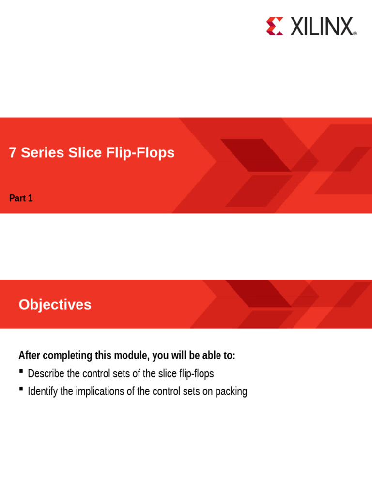 7 Series Slice Flip-Flops | PDF | Computing | Integrated Circuit