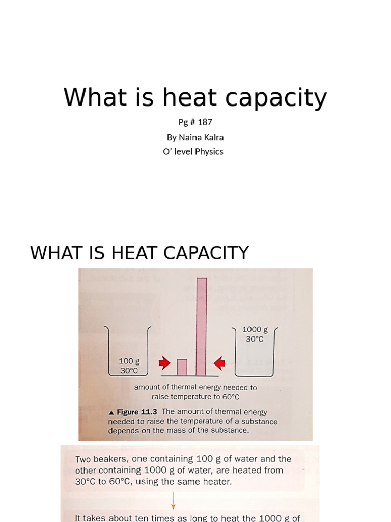What Is Heat Capacity | PDF