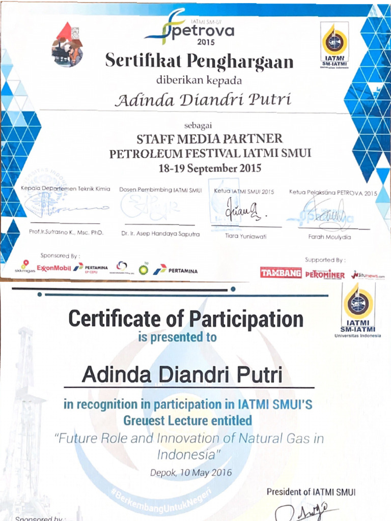 Certificate GL and Staff MedPar | PDF