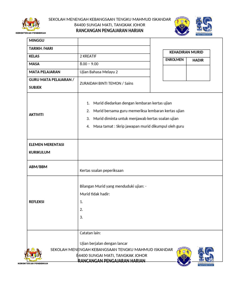 eRPH Minggu 13 (9 - 13 Jun) | PDF