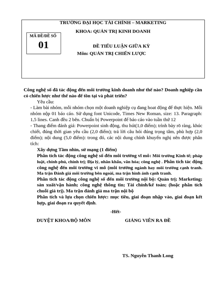 De Tieu Luan CLC | PDF