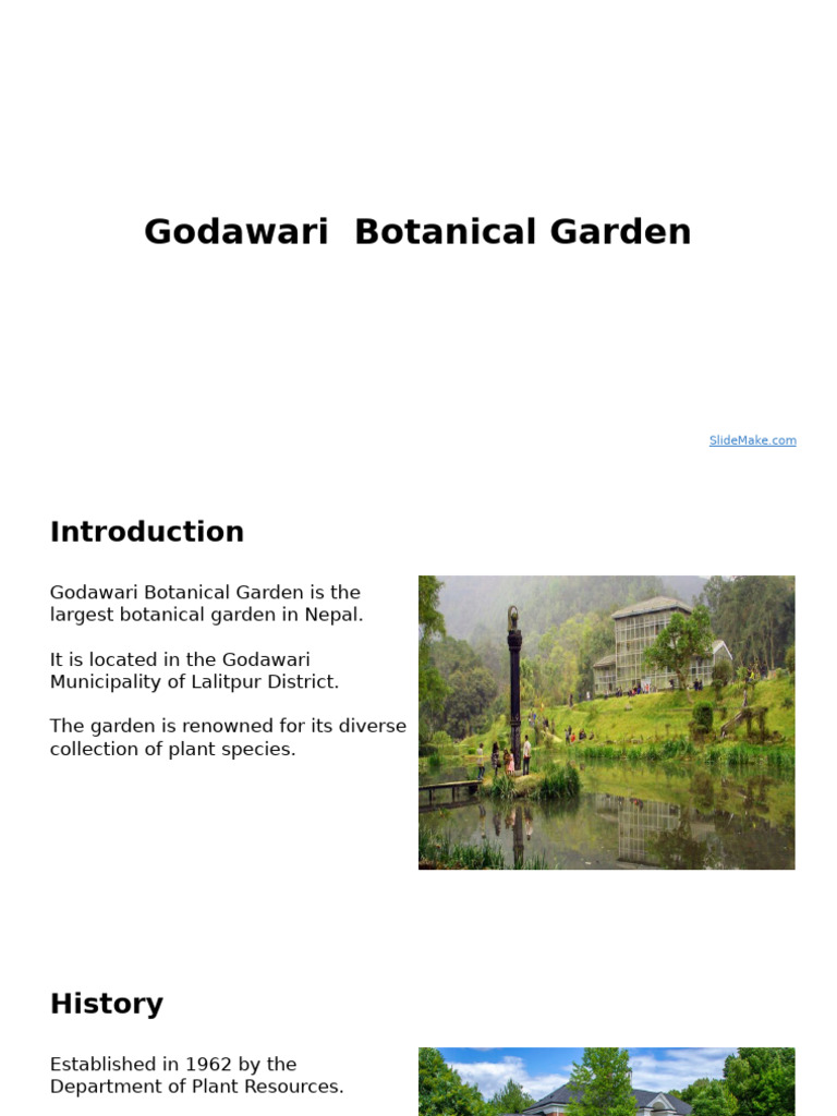 Godawari Botanical Garden Overview | PDF | Biodiversity | Conservation ...