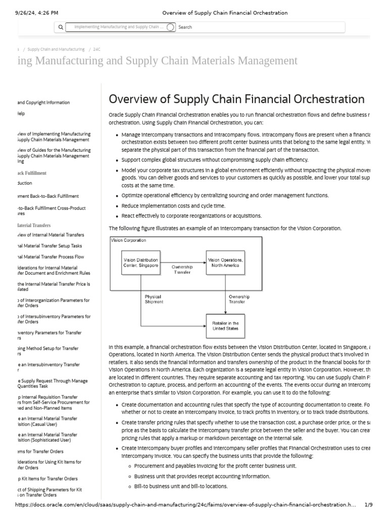 Overview of Supply Chain Financial Orchestration | PDF | Supply Chain ...