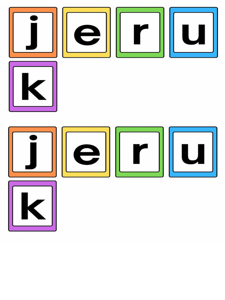 Menyusun Pias Huruf Jeruk | PDF