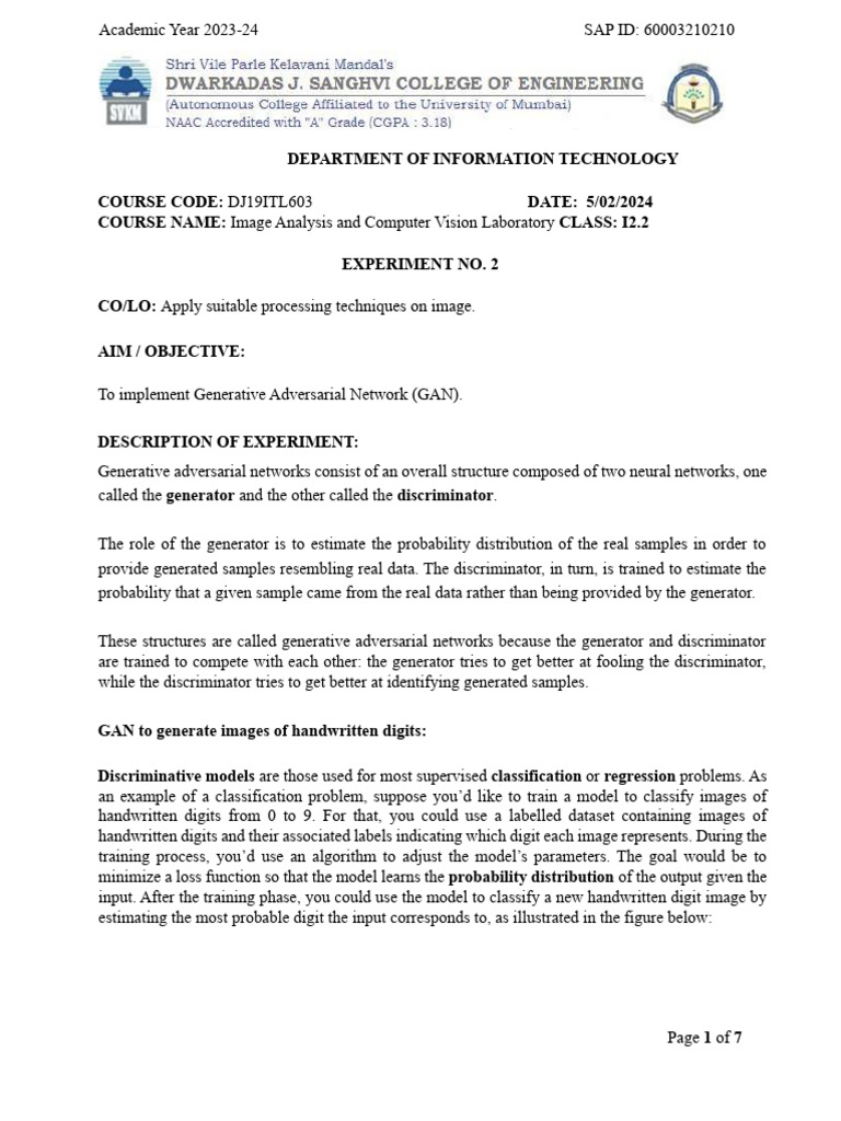 Experiment 2 Lab Manual | PDF | Support Vector Machine | Learning
