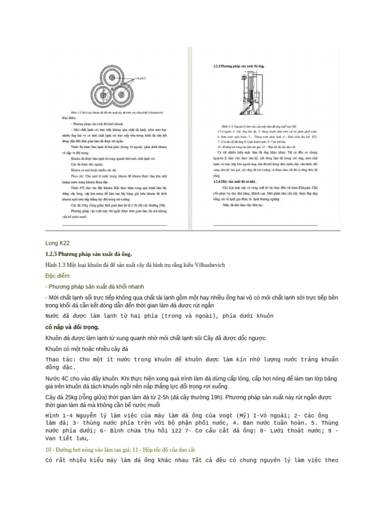 Long K22: 1.2.3 Phương pháp sản xuất đá ống | PDF
