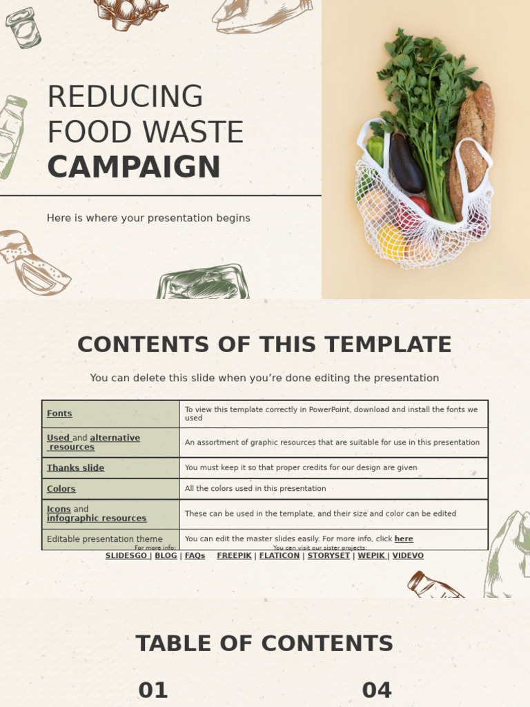 Food Waste Reduction Campaign Overview | PDF | Social Media | Popular ...