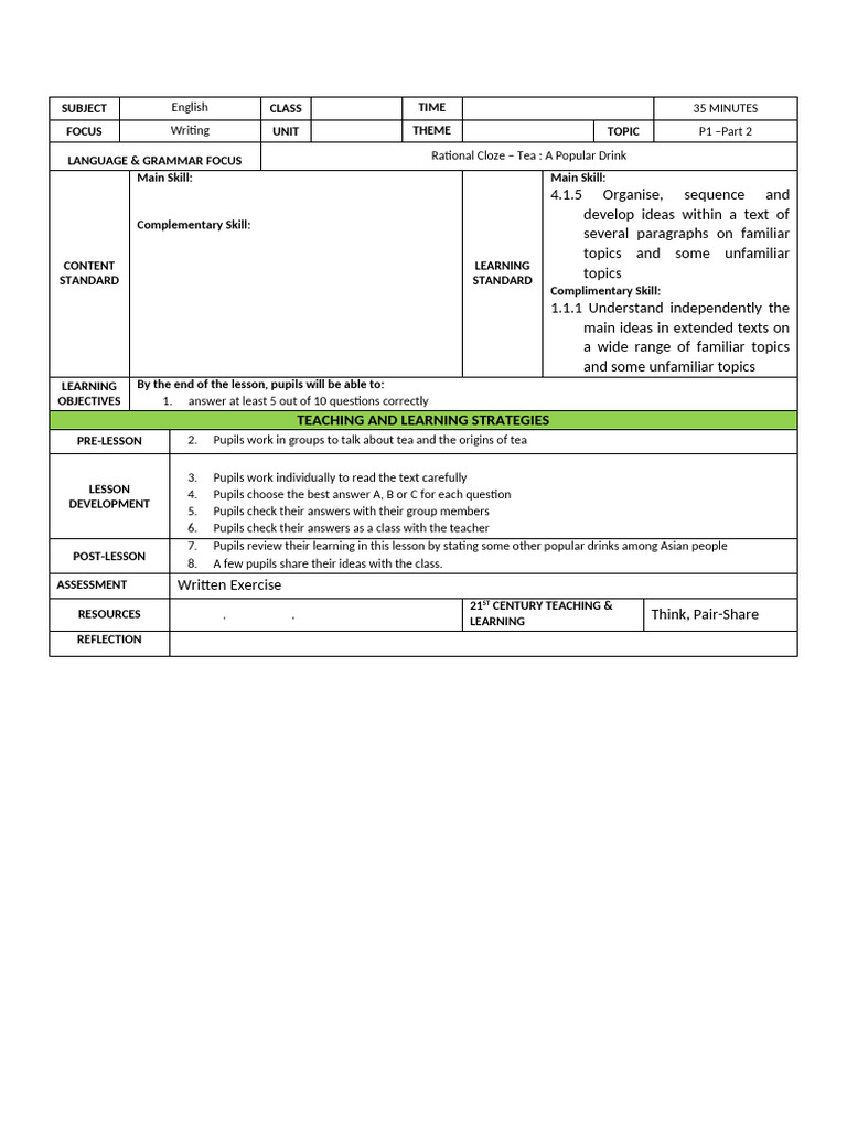 Lesson 4 | PDF | Behavior Modification | Cognition