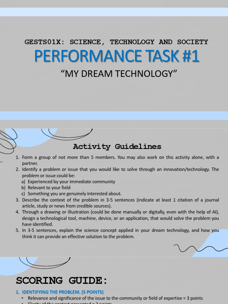 Performance Task 1 | PDF