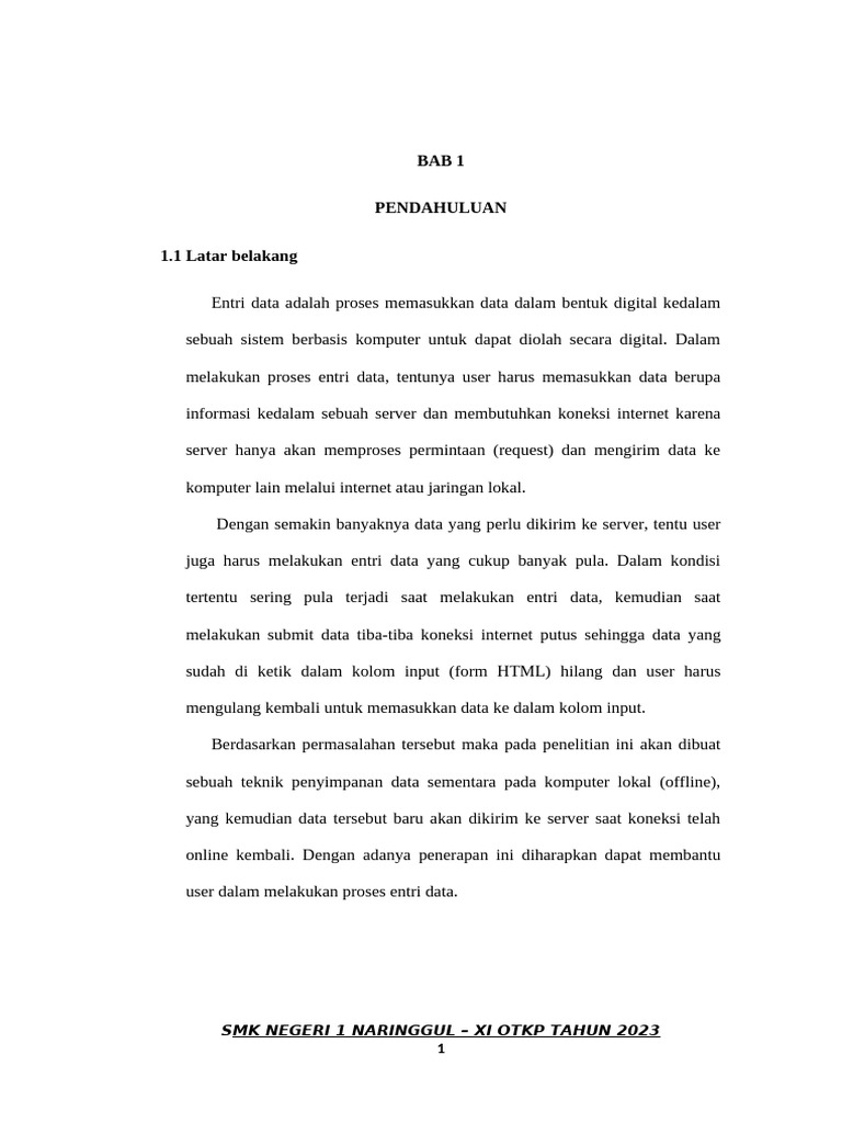 Bab 1-4 Laporan Ridwan | PDF