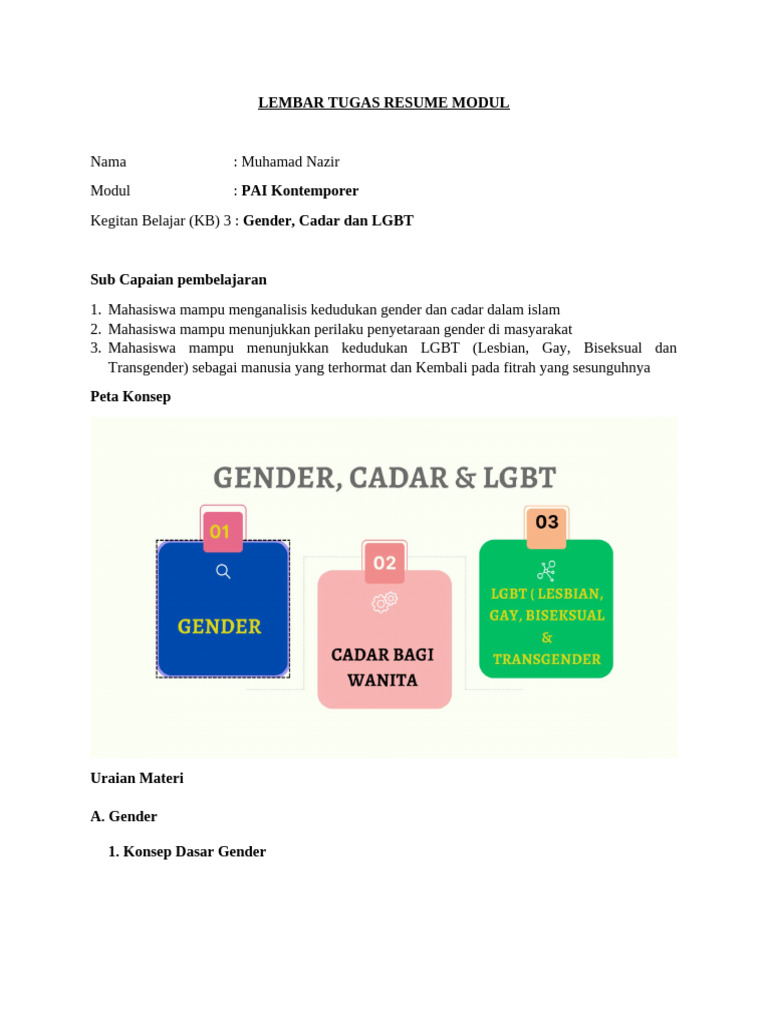 Lembar Tugas Resume Modul 10 KB 3 | PDF | Agama & Spiritualitas