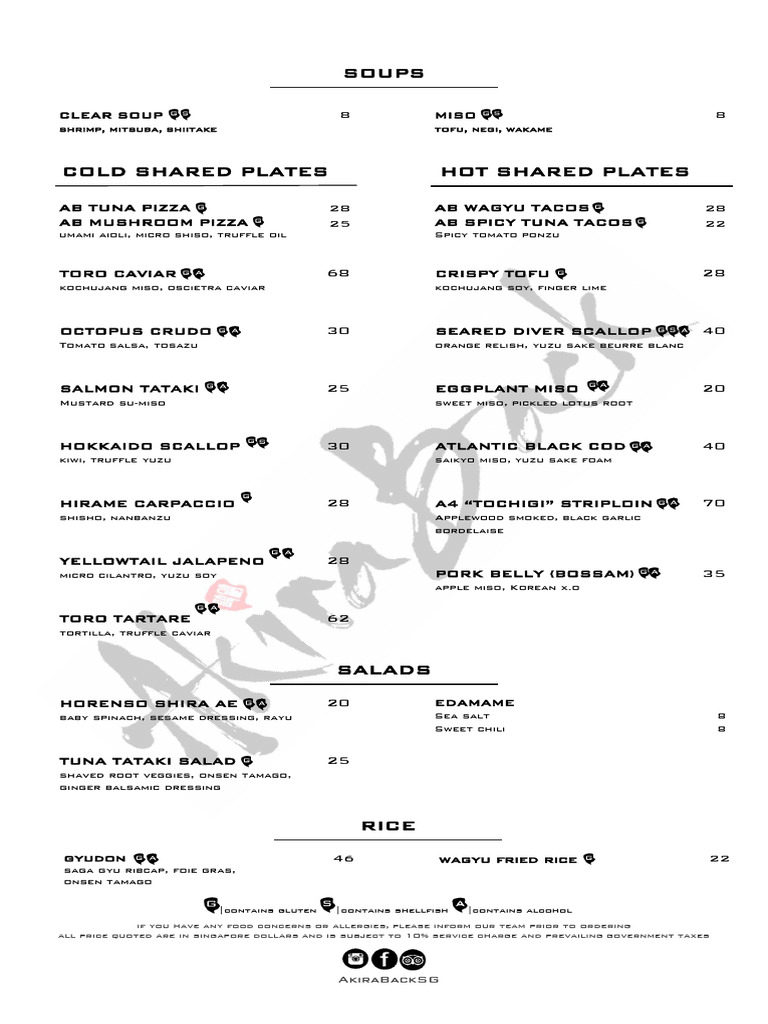 Gourmet Japanese Fusion Menu | PDF | Sushi | Foods