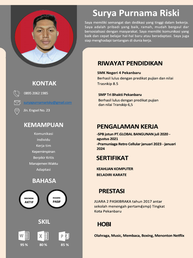 CV Surya Purnama Riski | PDF