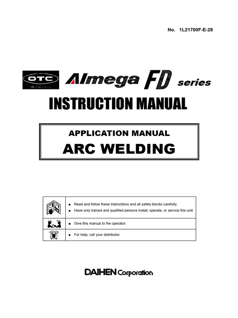 1L21700F E 28 ArcWelding | PDF | Power Supply | Welding