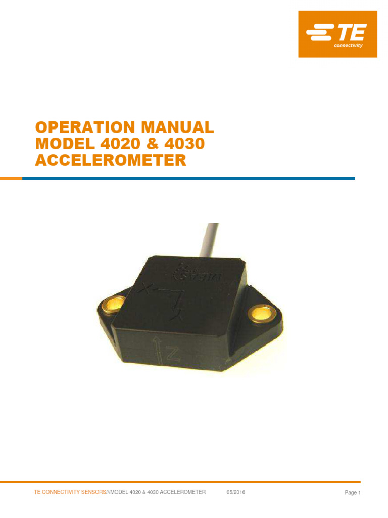 ENG SS Operating Manual Model 4020 4030 A | PDF | Accelerometer | Electrical Engineering