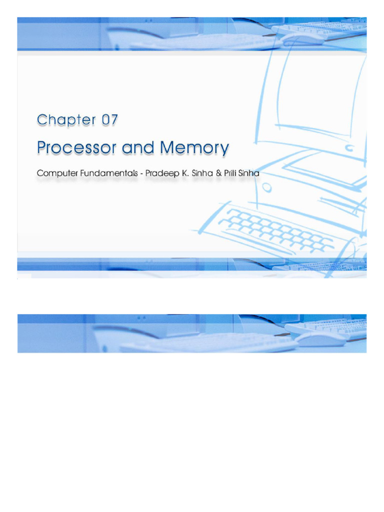 Processor and Memory | PDF | Central Processing Unit | Computer Data Storage